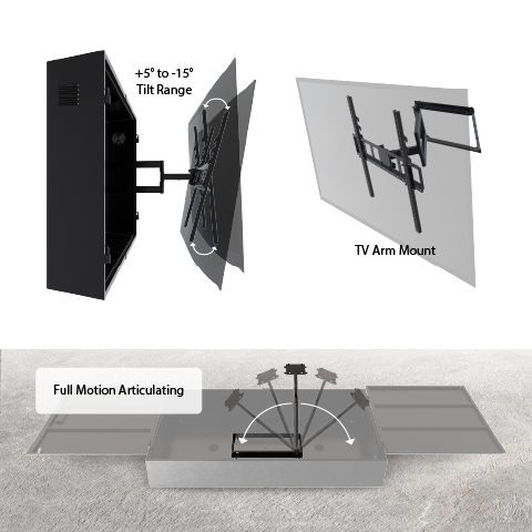 Storm Shell Outdoor TV Enclosure up to 55" TV PRO – Storm Shell TV